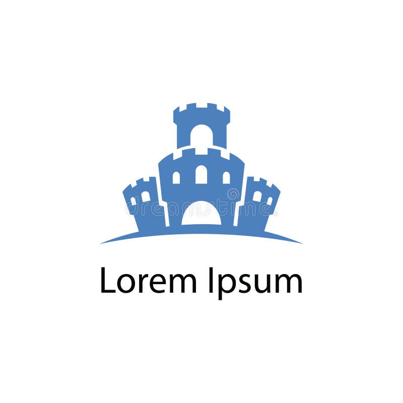 Fort Logo, Forts Vector Set Stock Vector - Illustration of flat, retro ...