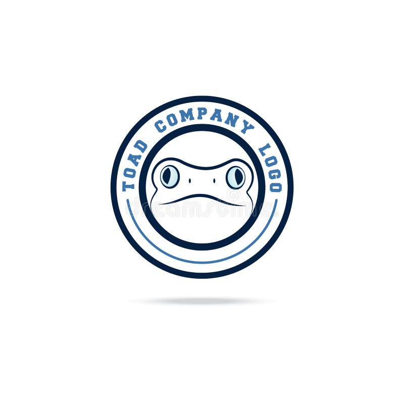 Frog Emblem Logo, Toad Vector Stock Illustration - Illustration of frog ...
