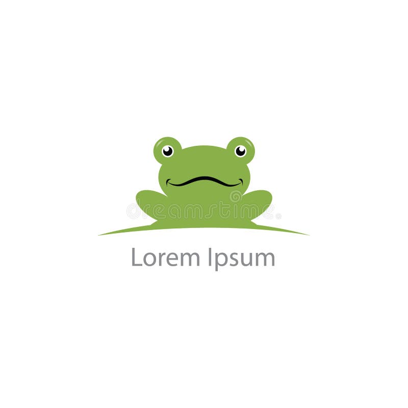 Frog logo, Toad vector stock illustration. Illustration of cartoon ...