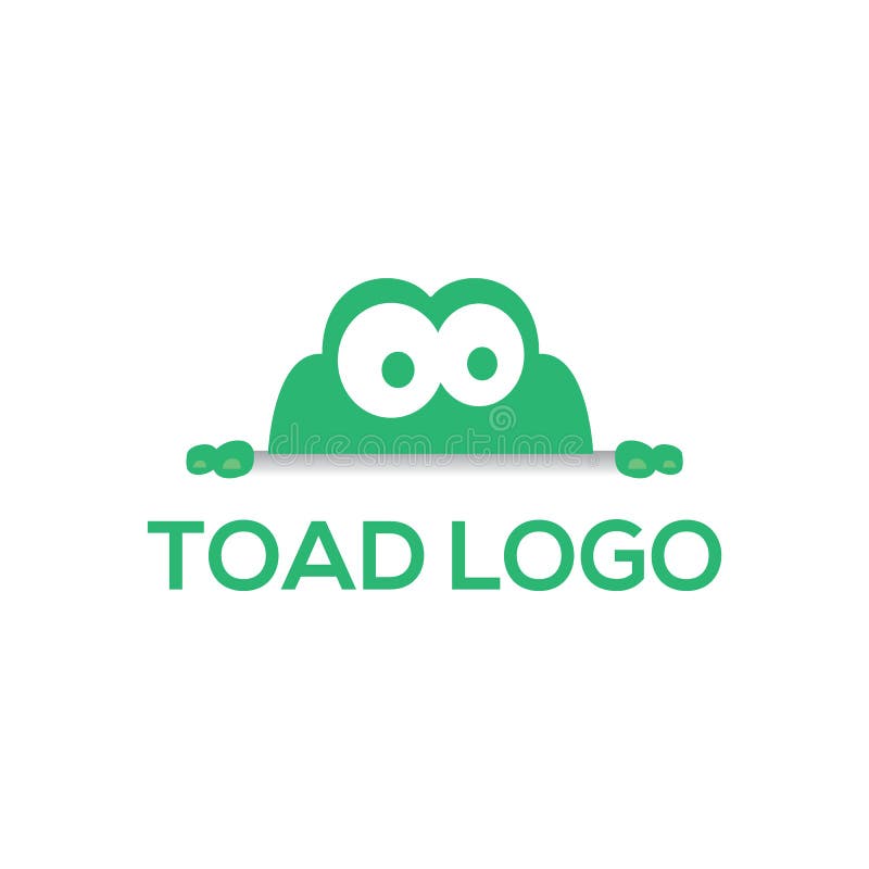 Frog logo, Toad vector stock illustration. Illustration of green ...