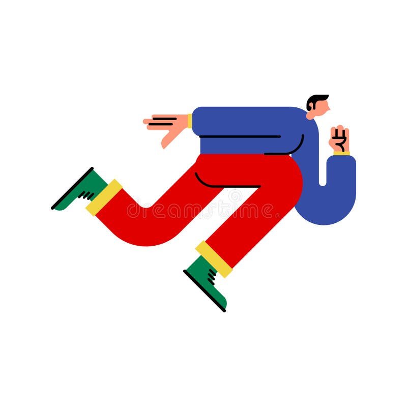 Colorful Illustration of Young People Having Fun Stock Illustration ...