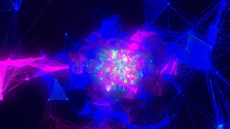 Colorful Illustrative 3D Animation Visualizing a Neural Network ...