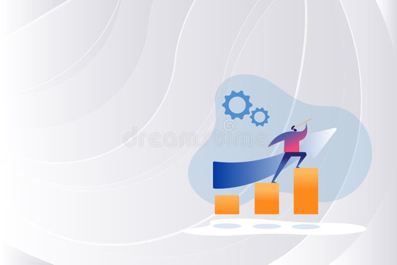 Colorful Image Displaying Progress, Abstract Leading Moving Forward ...