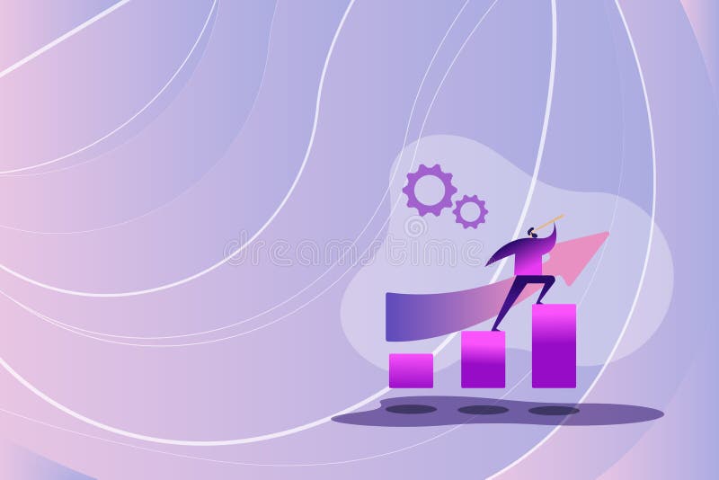 Colorful Image Displaying Progress, Abstract Leading Moving Forward ...