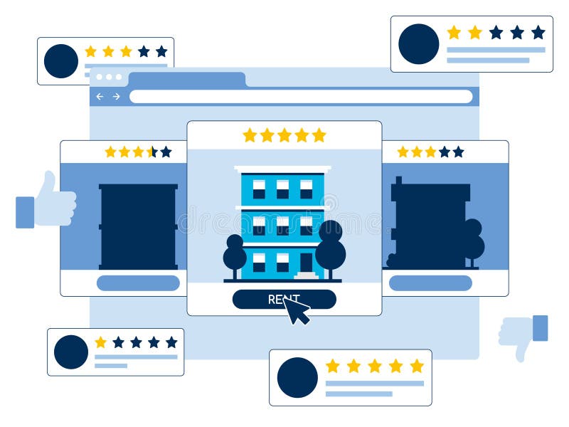 Ratings Flat Vector Illustration, or Some Combination of Both Stock ...