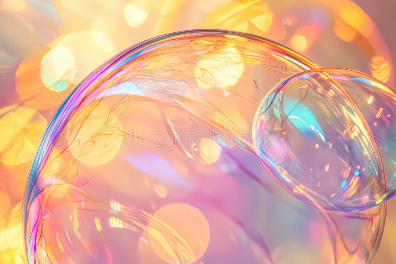 Colorful Image of Many Bubbles of Different Colors. Stock Photo - Image ...