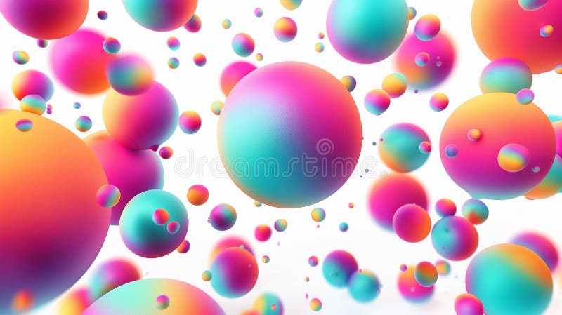 A Colorful Image of Many Different Colored Spheres. Abstract ...