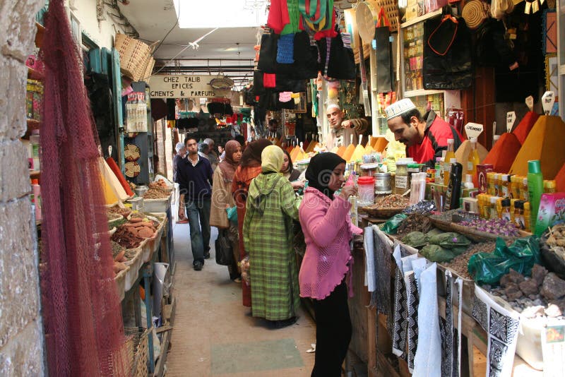 Traditional market bazaar editorial photography. Image of morocco ...