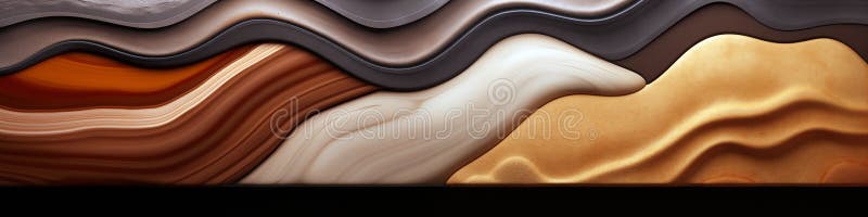 A Colorful Image of a Mountain Range with a Brown and Tan Color Scheme ...
