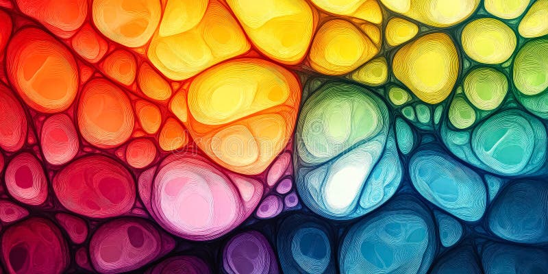 Colorful Image of a Rock with a Rainbow Pattern Stock Image - Image of ...