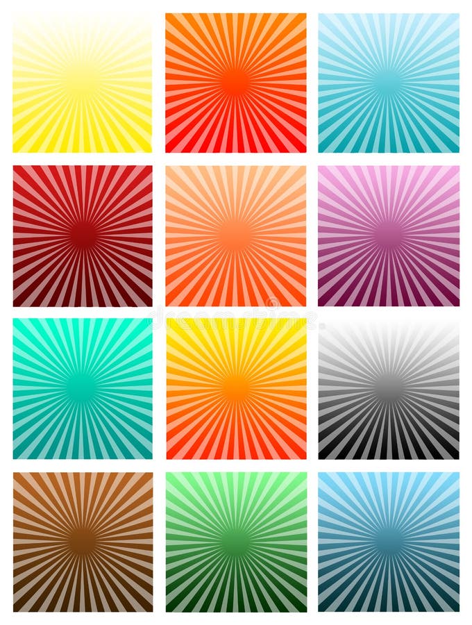 Colorful Image with Sun Beam Texture Stock Illustration - Illustration ...