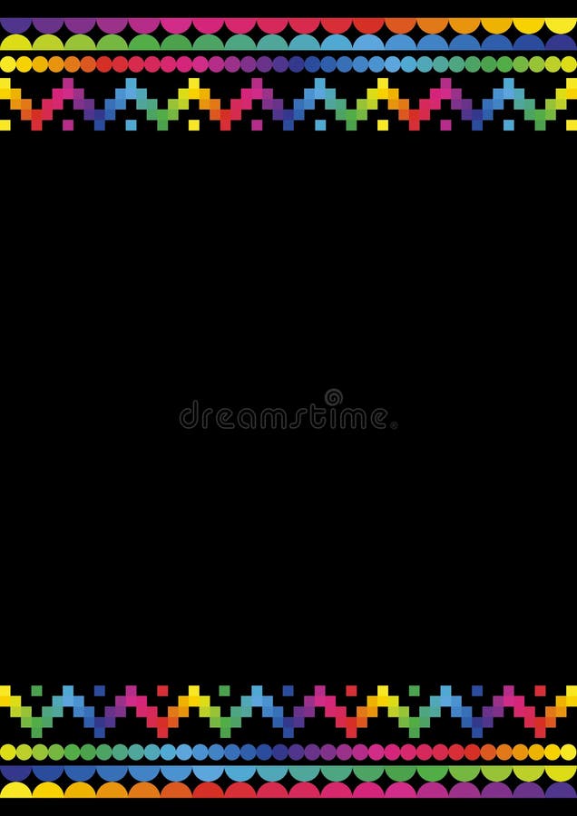 Colorful Inca Style Background 2 Stock Illustration - Illustration of ...