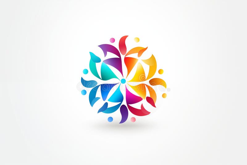 Colorful Inclusion and Diversity Logo Stock Illustration - Illustration ...