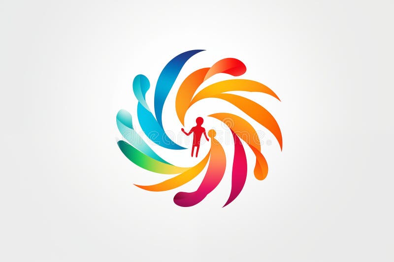 Colorful Inclusion and Diversity Logo Stock Illustration - Illustration ...