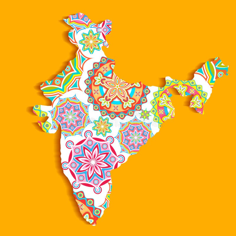 Colorful India stock vector. Illustration of beautiful - 31523169