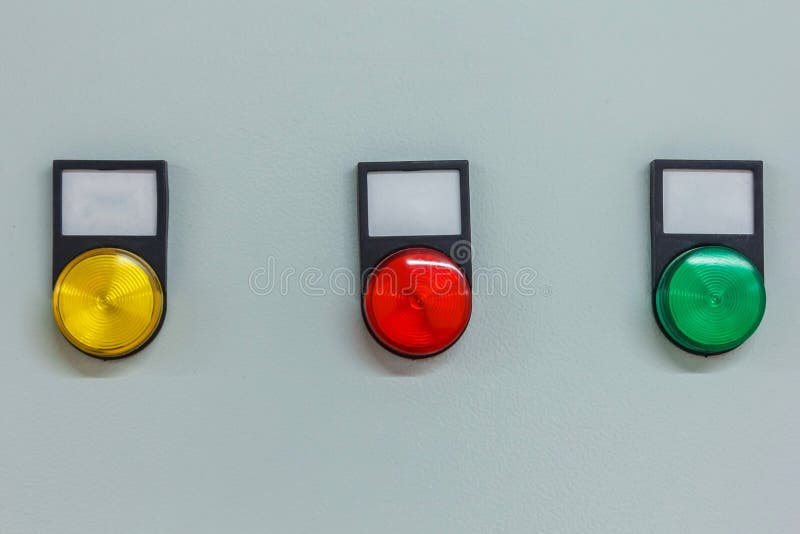 Colorful Indicators and Luminous Buttons on the Instrument Panel Stock ...