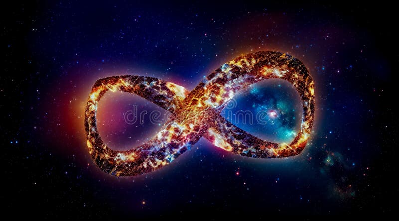 Colorful Infinity Shape Background. Infinity Symbol. Design for ...