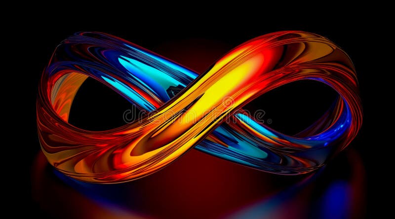 Colorful Infinity Shape Background. Infinity Symbol. Design for ...