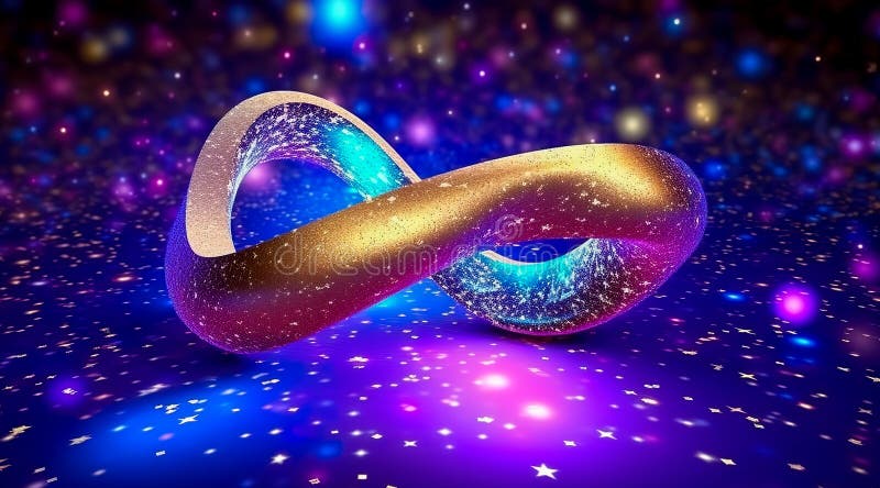 Colorful Infinity Shape Background. Infinity Symbol. Design for ...