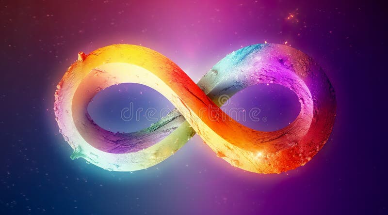 Colorful Infinity Shape Background. Infinity Symbol. Design for ...