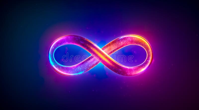Colorful Infinity Shape Background. Infinity Symbol. Design for ...