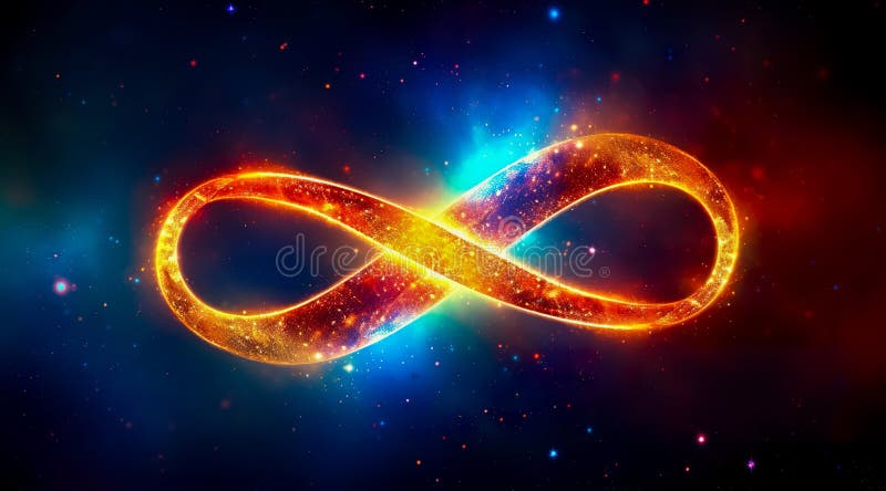 Colorful Infinity Shape Background. Infinity Symbol. Design for ...