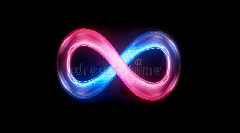 Colorful Infinity Shape Background. Infinity Symbol. Design for ...