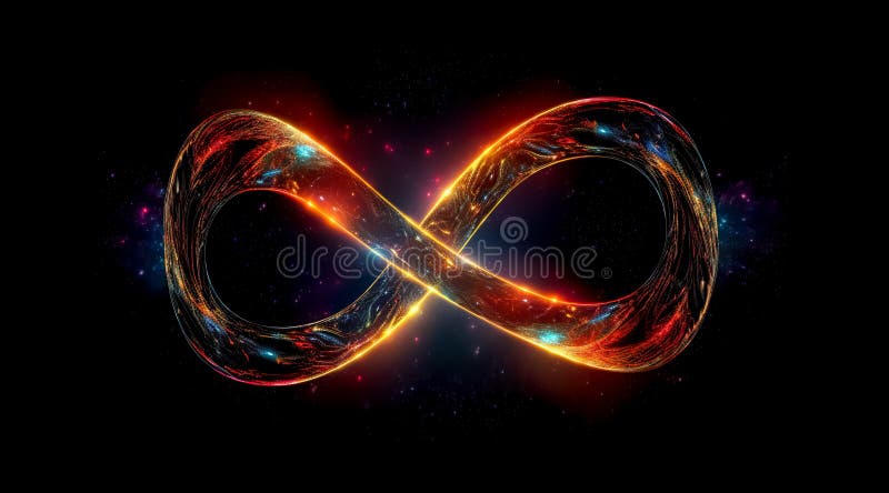 Colorful Infinity Shape Background. Infinity Symbol. Design for ...