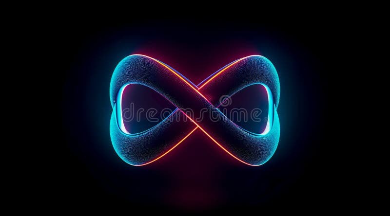Colorful Infinity Shape Background. Infinity Symbol. Design for ...