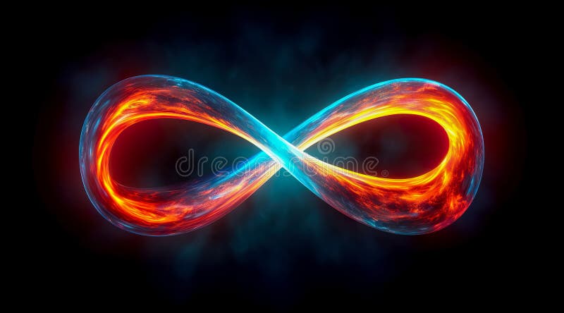 Colorful Infinity Shape Background. Infinity Symbol. Design for ...