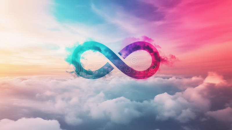 Cute Infinity Sign Backgrounds Infinity Art Stock Illustrations