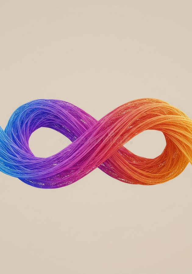 Colorful Infinity Symbol Abstract Design Stock Illustration ...