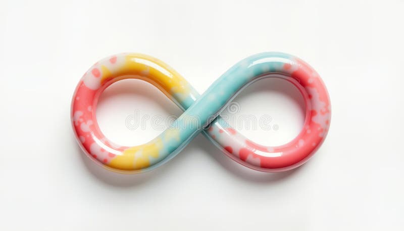 Colorful Infinity Symbol in Abstract Style for Design and Creativity ...