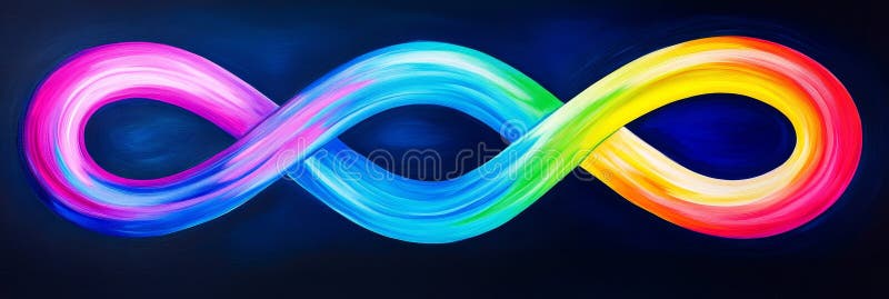 A Colorful Infinity Symbol Design Abstract Colorful Infinity Symbol ...