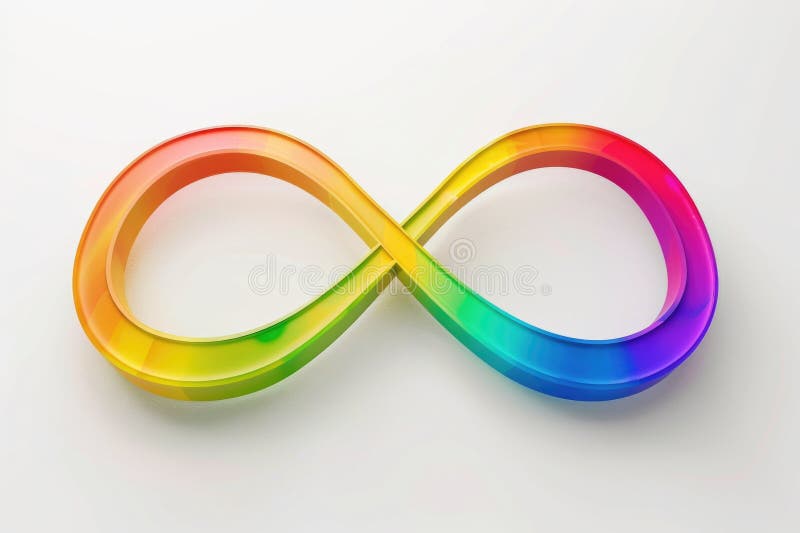 Colorful Infinity Symbol stock image. Image of abstract - 366085871