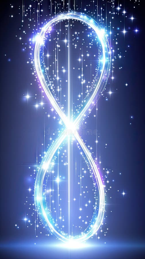 Colorful Infinity Symbol Elegantly Glowing Against a Gradient ...