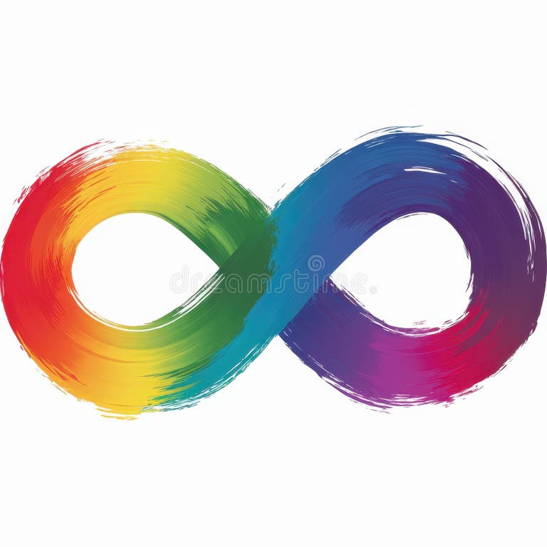 Colorful Infinity Symbol Representing Limitless Possibilities and Creativity. Stock Illustration ...