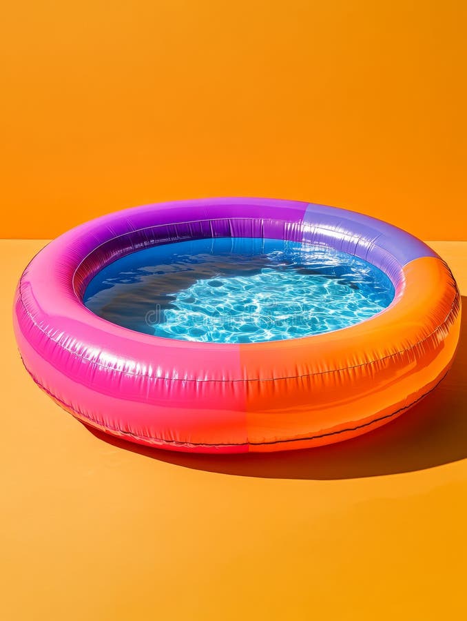 Set with Colorful Inflatable Beach Balls on White Background Stock ...