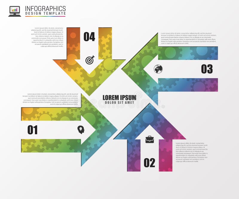 Colorful Arrows. Infographic Timeline Concept. Modern Design Template ...