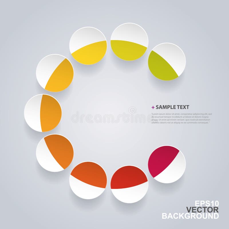 Colorful Infographic Base Template Stock Vector - Illustration of ...