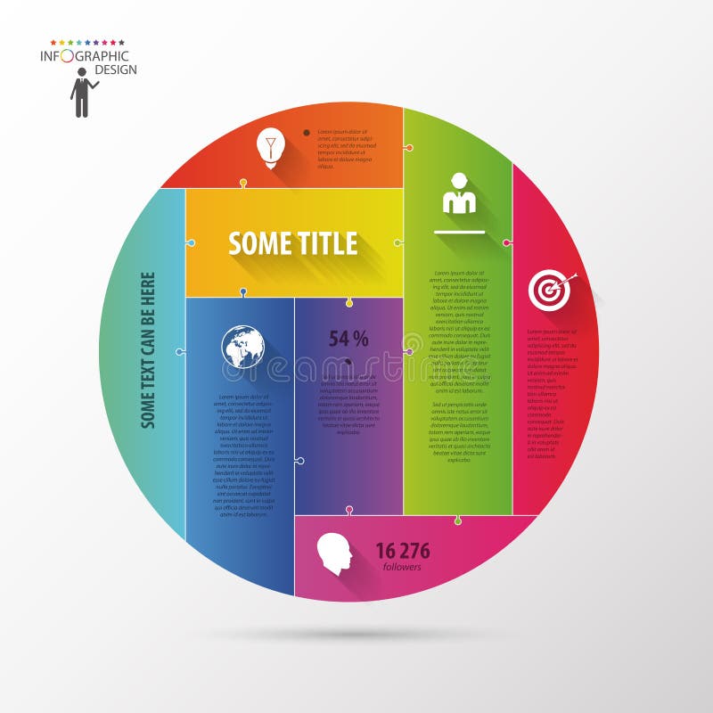Colorful Infographic Concept in Circle. Business Template. Stock Vector ...