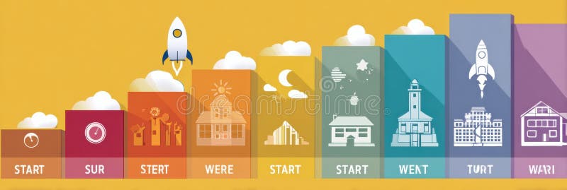 Countdown Infographic Showing School Start Week Blocks for Students and ...