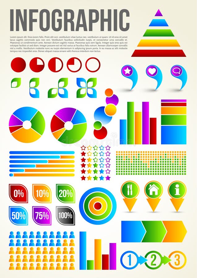 Colorful Infographic Template Stock Vector - Illustration of expressive ...