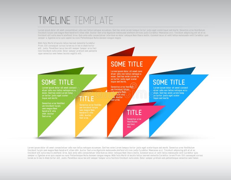 Colorful Infographic Timeline Report Template Stock Vector ...