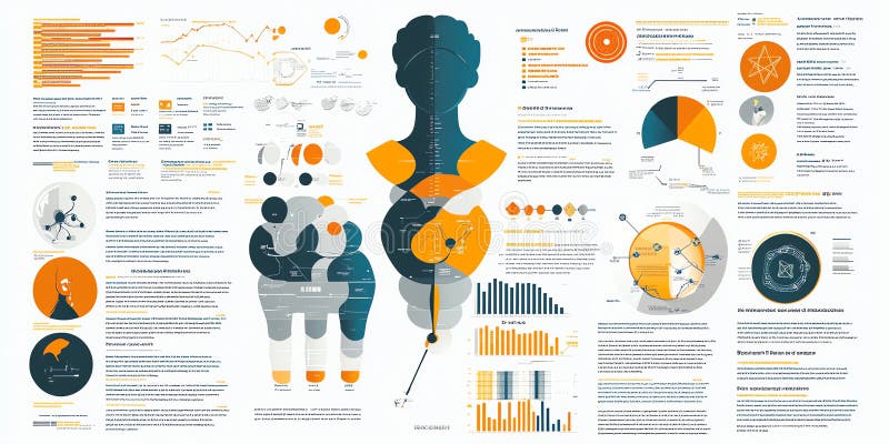 A Colorful Infographic with Various Charts, Diagrams, and Illustrations ...