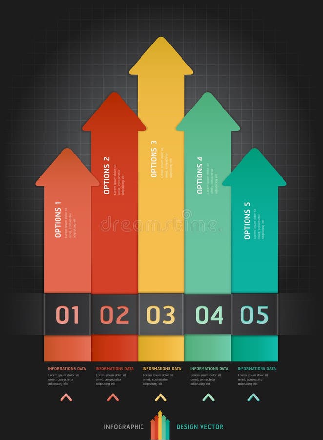 Colorful Infographics Number. Stock Vector - Illustration of backdrop ...