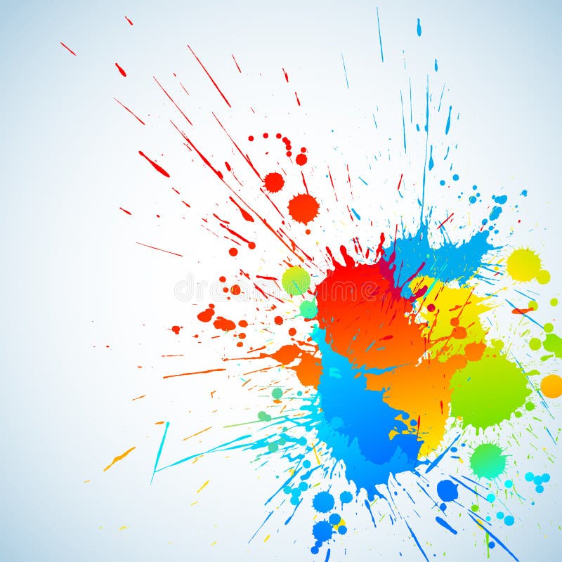 Colorful ink stock vector. Illustration of messy, blot - 18152325