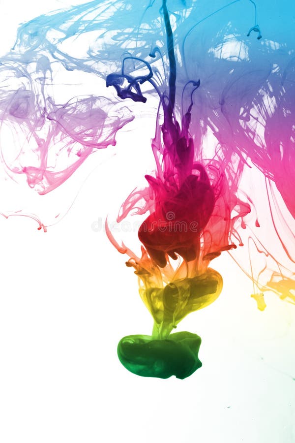 Multicolor ink drop stock image. Image of blue, purple - 21591449