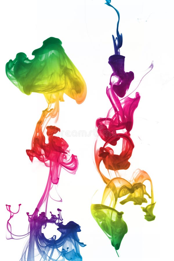 Colorful ink stock photo. Image of pattern, cloud, isolated - 9738590