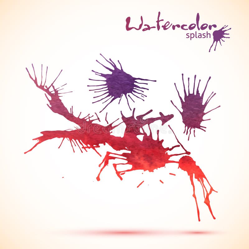 Colorful Ink Blobs with Shadow, Vector Stock Vector - Illustration of ...